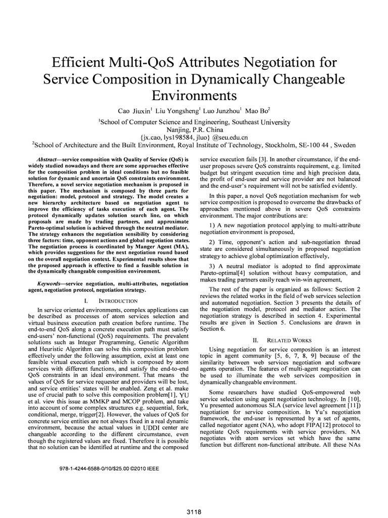Efficient multi-QoS Attributes Negotiation For Service Composition in ...