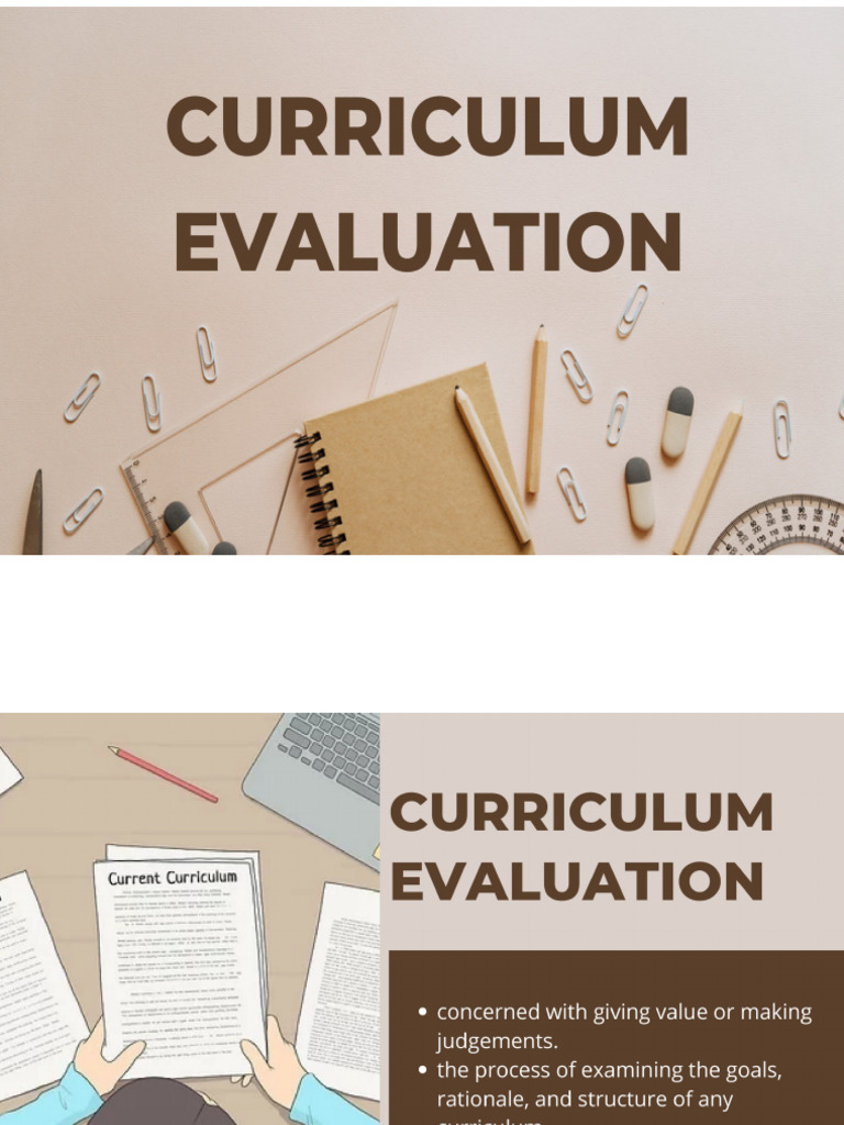 Curriculum PPT 1.pptx CURR EVALUATION | PDF