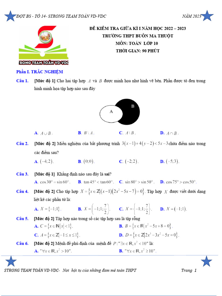 T - 14-Đ T-5-B SUNG-Gi a-kì-1-THPT-Buôn-Mê-Thu C | PDF