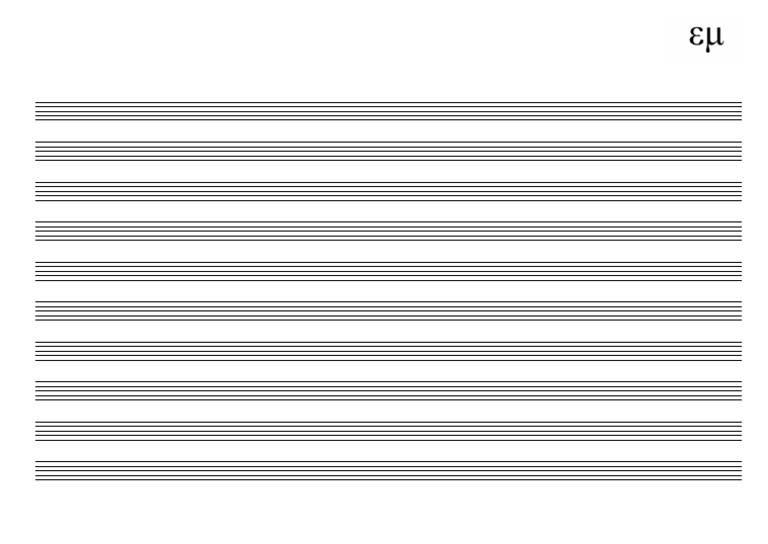 Papel Pautado Horizontal | PDF