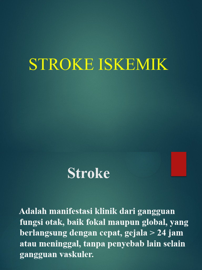 KP 11 Stroke Iskemik | PDF