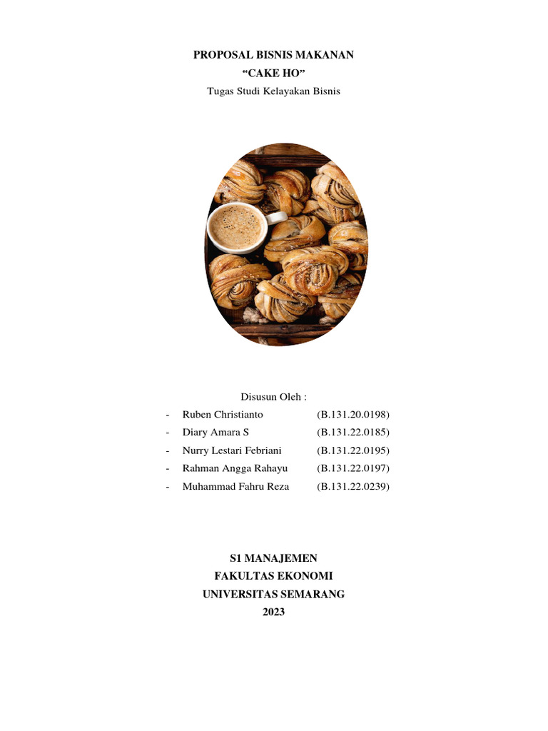Proposal Pengajuan Modal Usaha Makanan R | PDF