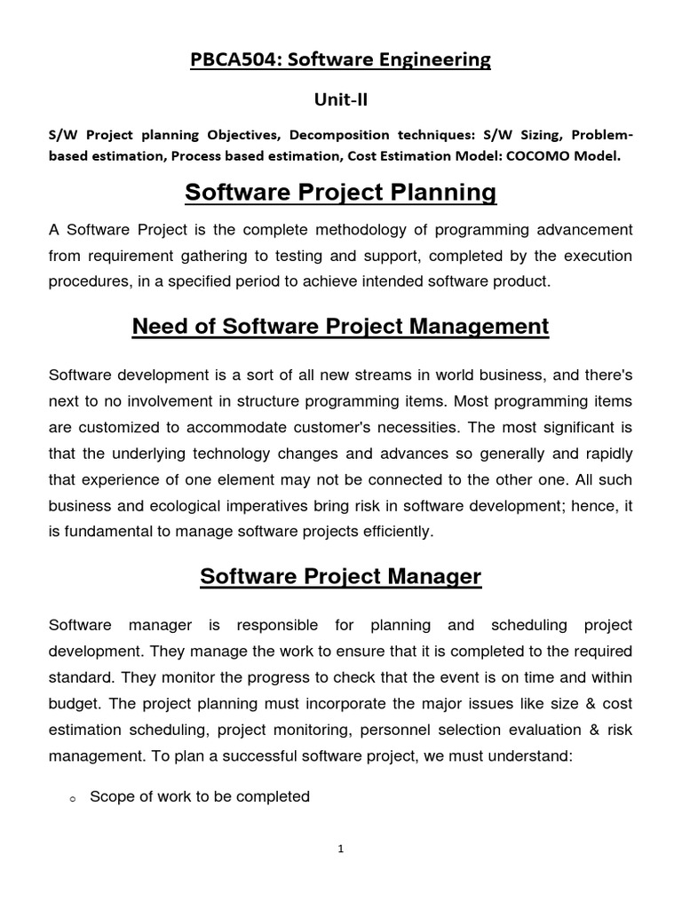 Unit 2 Software Engineering | PDF | Business | Art