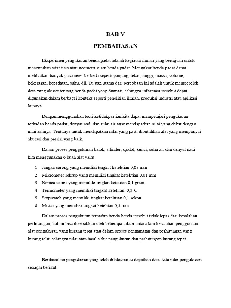Bab V Fisika Menghitung Benda Padat | PDF
