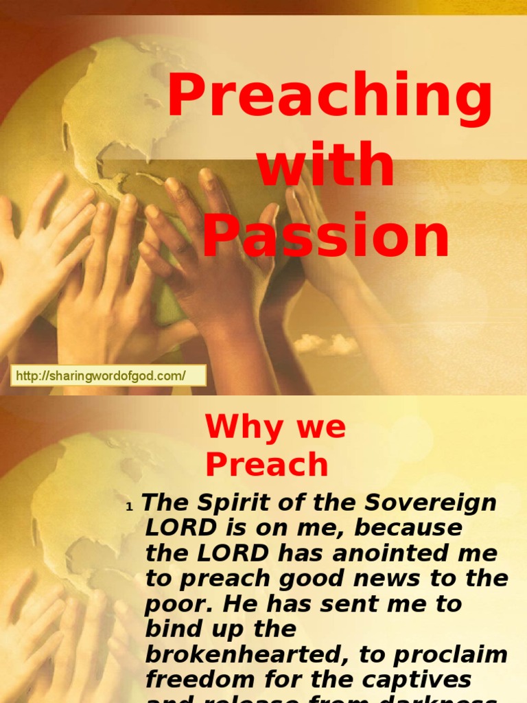 Preaching with Passion and Purpose | PDF | Gospel Of Matthew | Sermon