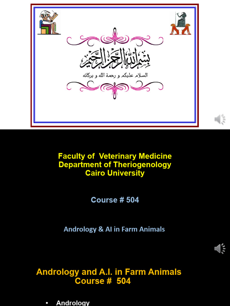 Male Reproductive Pattern in Farm Animals | PDF