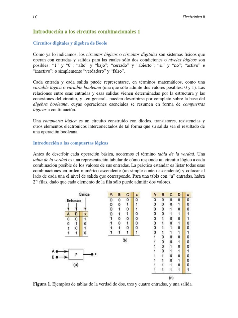 Circuitos Combinacionales 1 | PDF | Tecnología