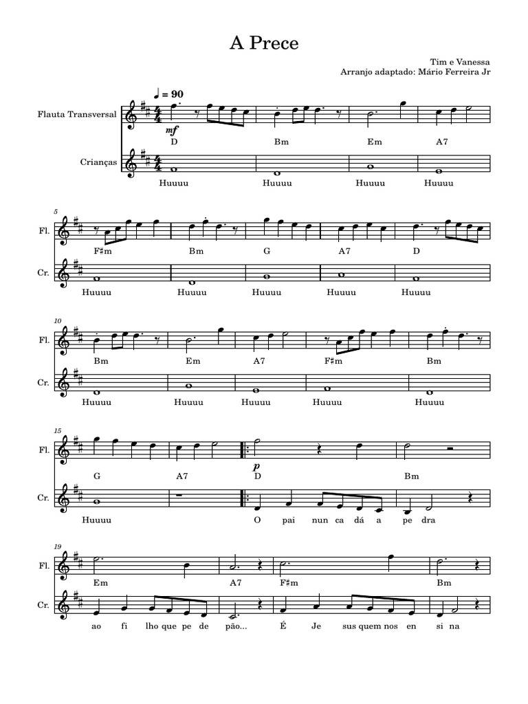 A Prece Tim e Vanessa | PDF