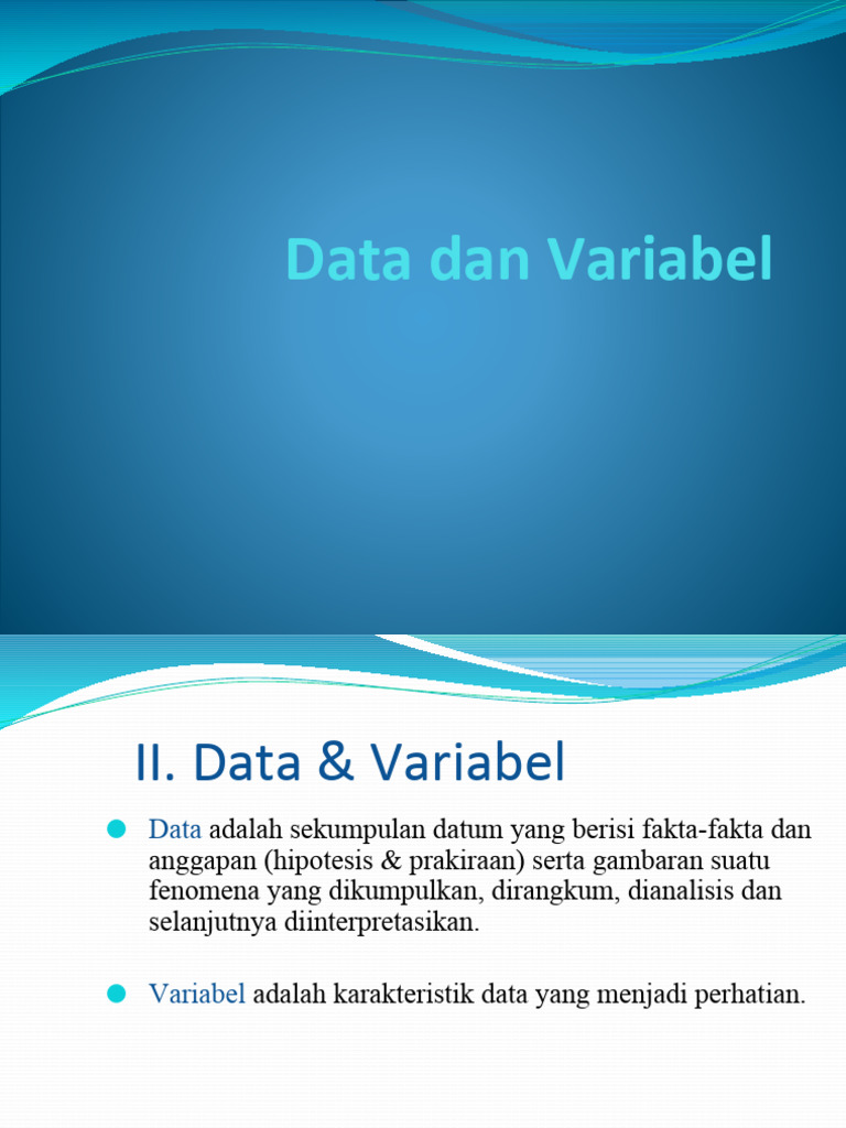Data Dan Variabel | PDF