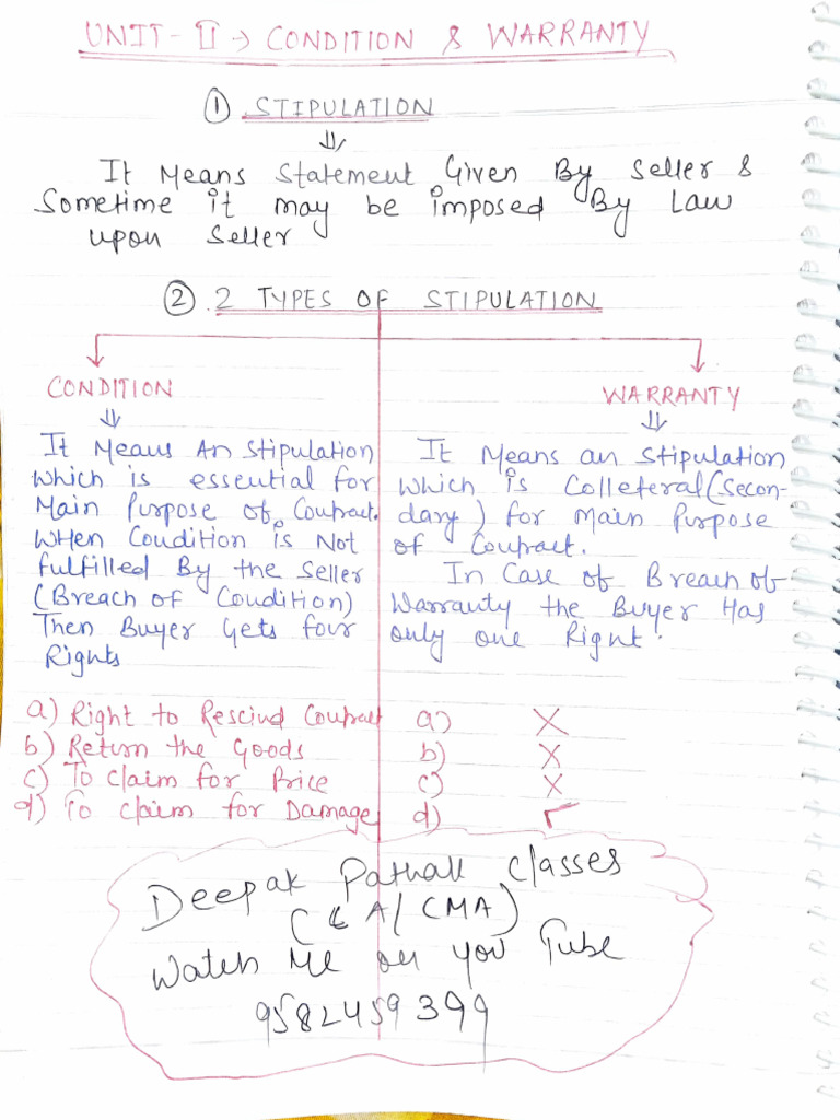 SOGA Unit 2 Condition & Warranty | PDF