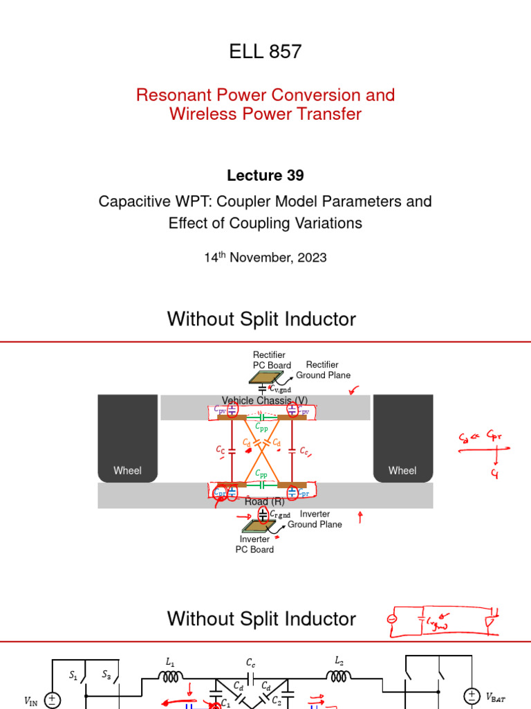 Lecture 39 - CWPT Model Params and Effect of Coupling Variation | PDF | Electronics ...