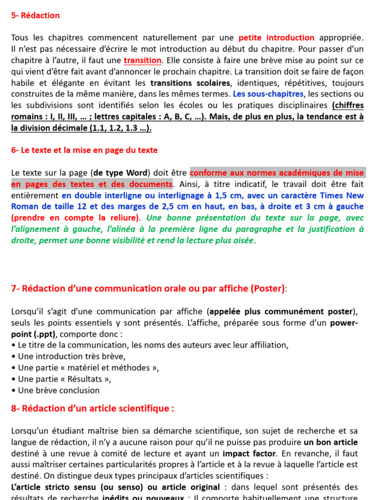 Cours de Méthodologie Séance3 | PDF