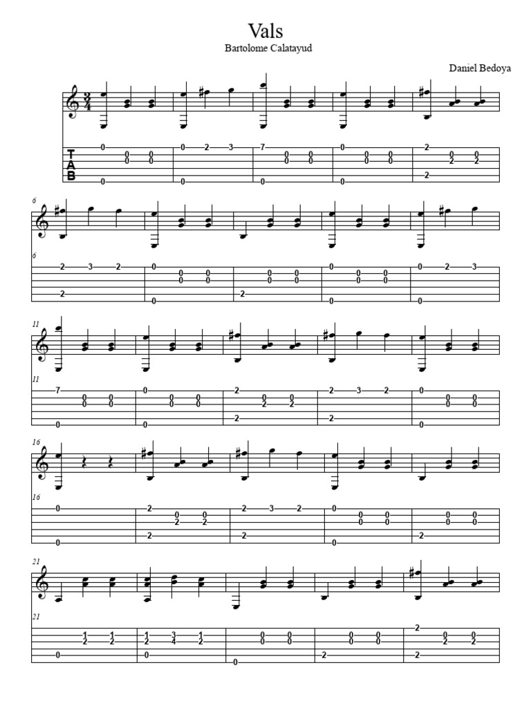 Vals - Calatayud | PDF