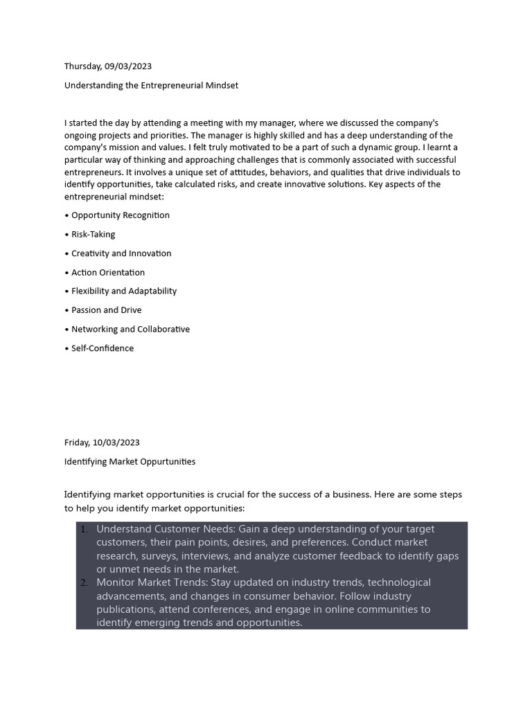 Internship Diary Pdf Customer Relationship Management Supply