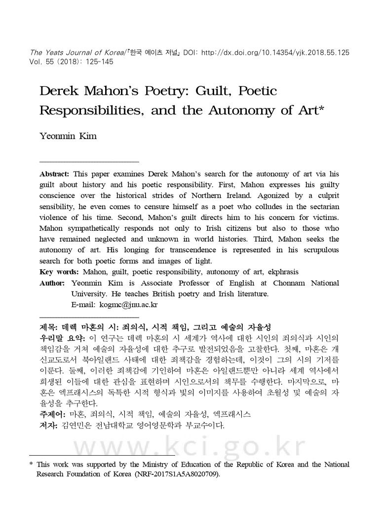 Derek Mahon Download Free Pdf Poetry W B Yeats