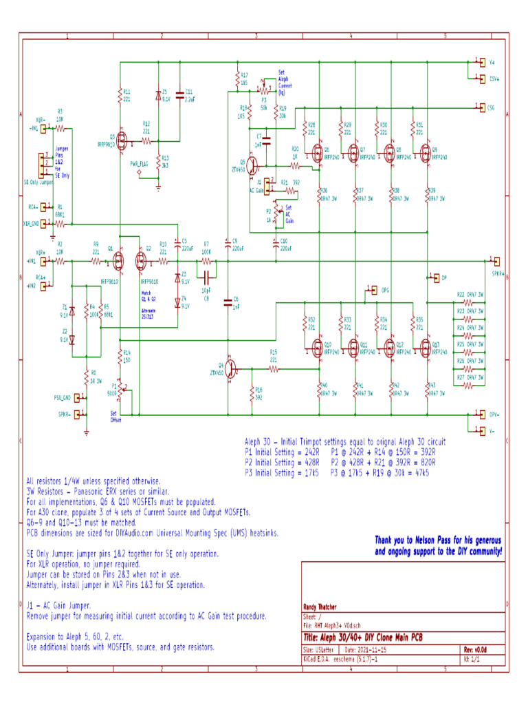 Aleph 30+ Schematic Prototype V0.0d | PDF