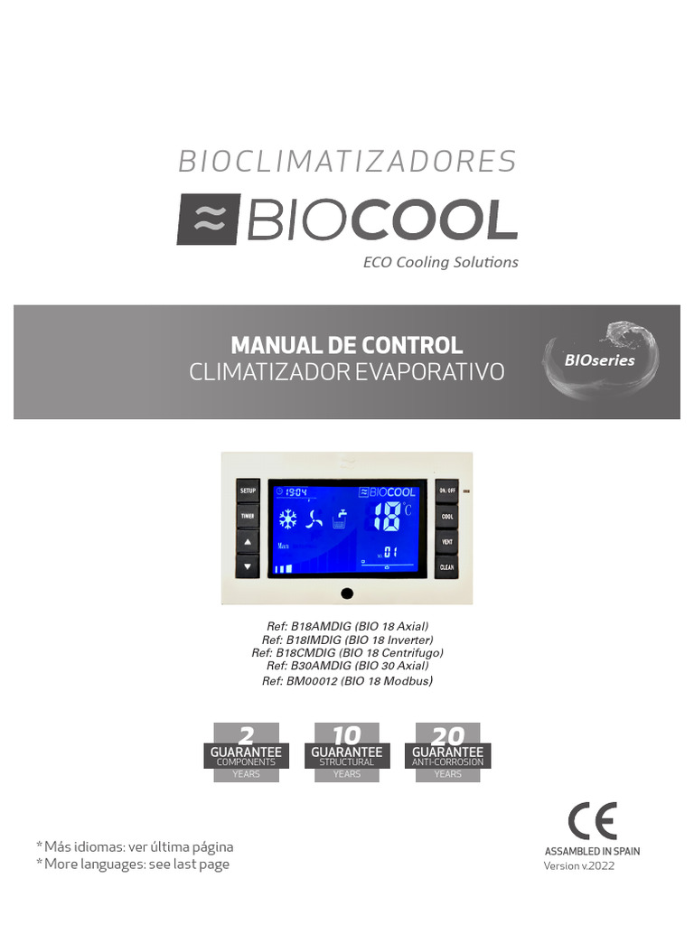 Manual Control Biocool | PDF
