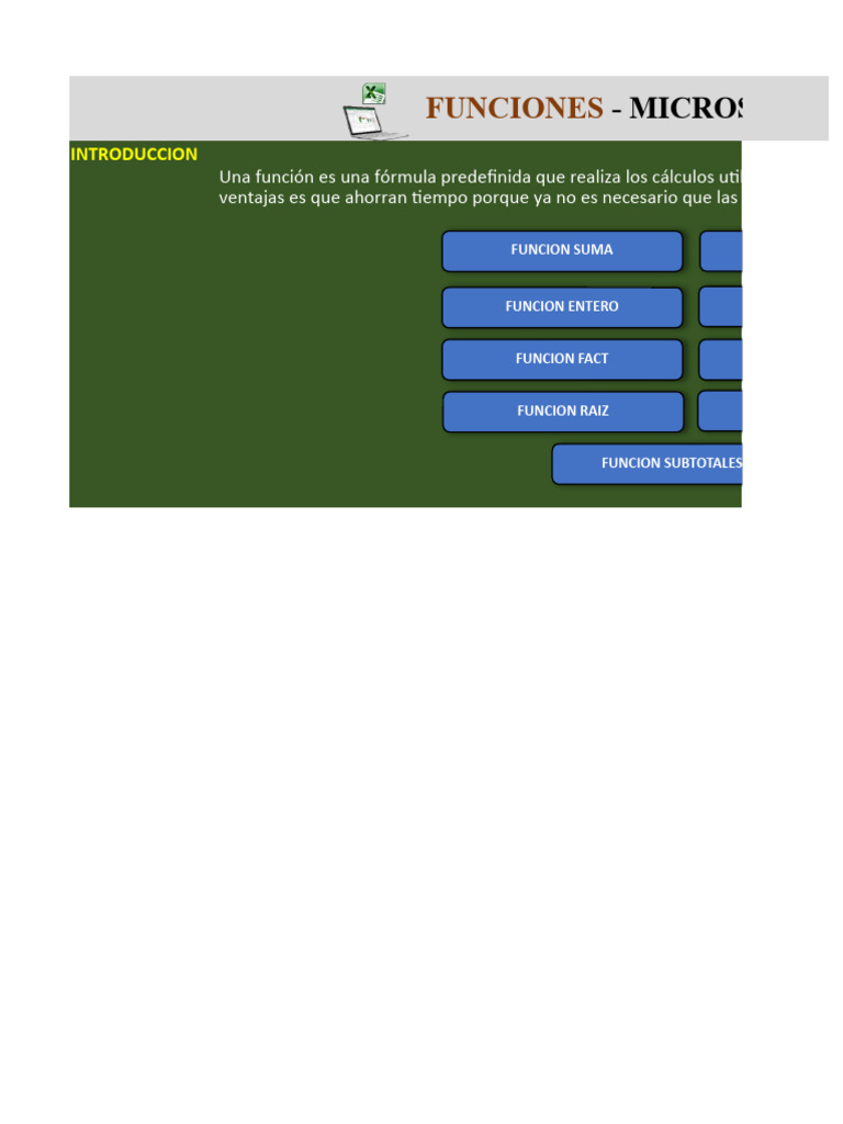 Funciones - Microsoft Excel 2021 | PDF
