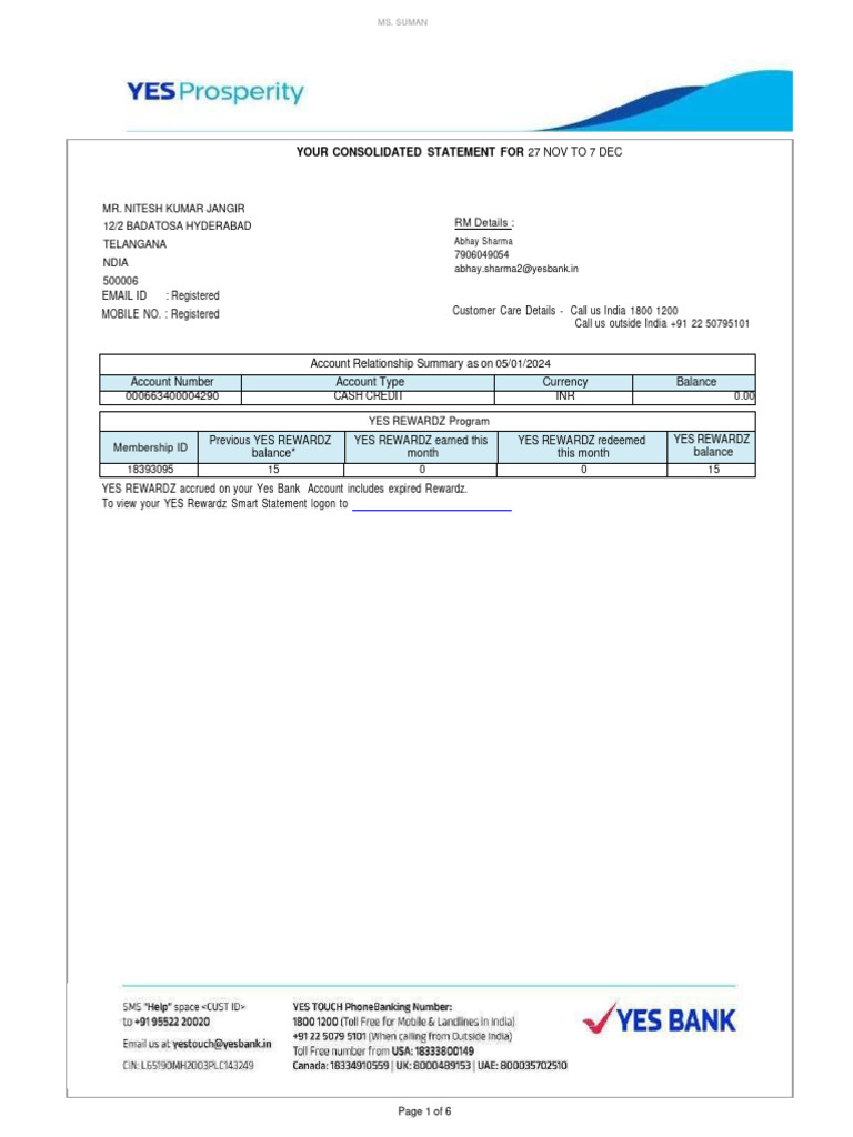 000663400004290-Yes-Bank-Statement | PDF