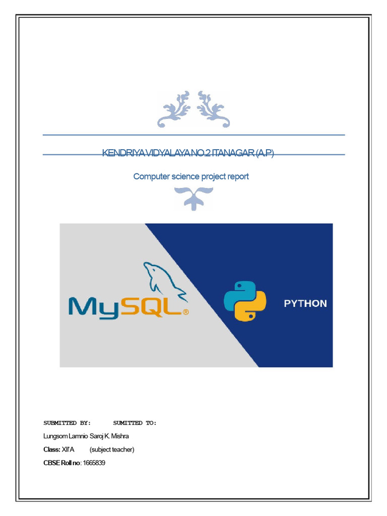 My CS Project 2023 | PDF | Aircraft | Computing