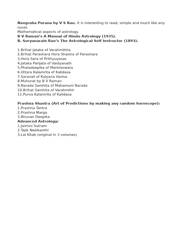 Astro Books List | PDF