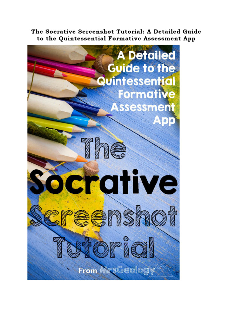 The Socrative Tutorial Notes Pdf