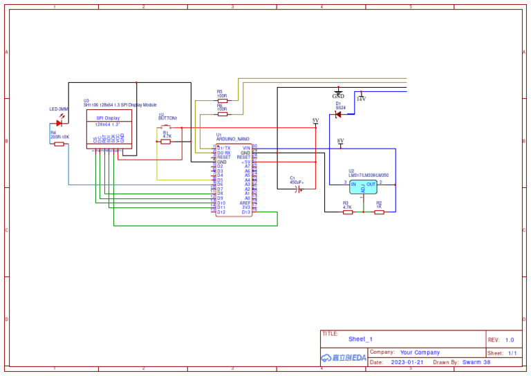 Schematic SSM1-Arduino Board | PDF