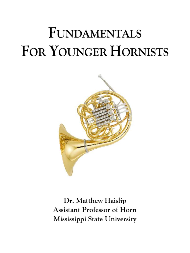 Fundamentals For Younger Hornists | PDF