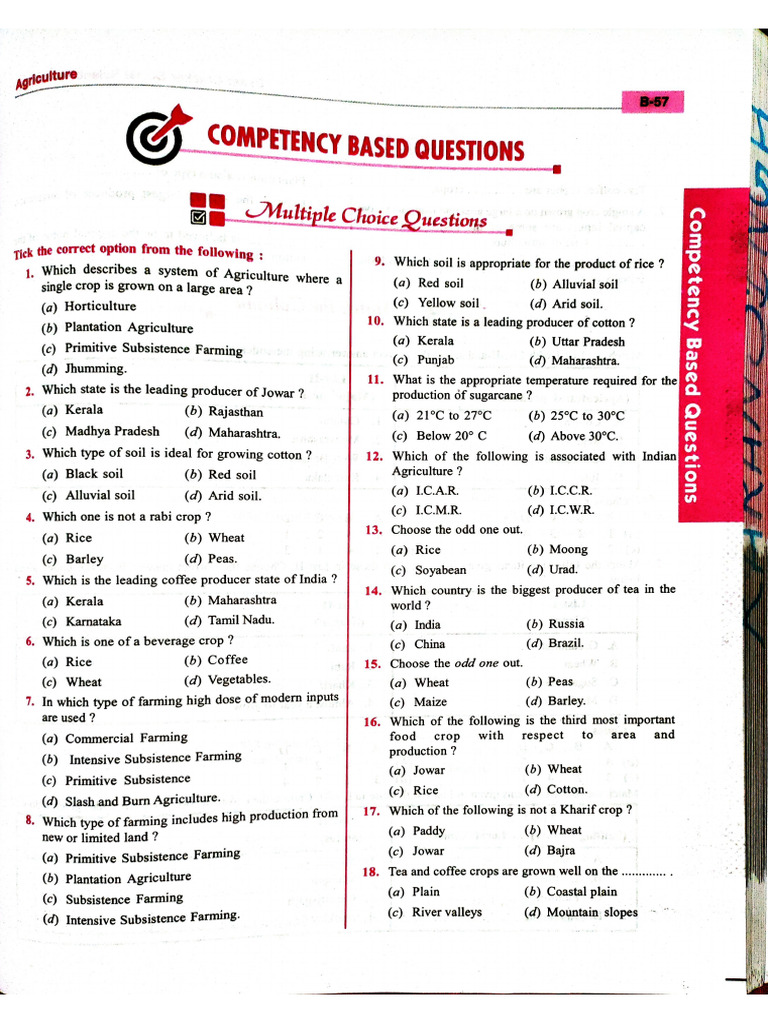 Geography CH 4 Mcqs Class 10 | PDF