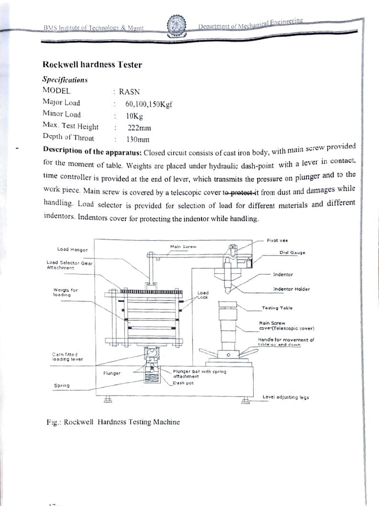 Rockwell Hardness Material Testing | PDF | Alloy | Steel