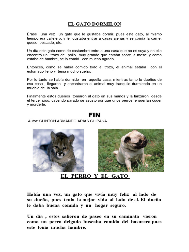 El Gato Dormilon Pdf