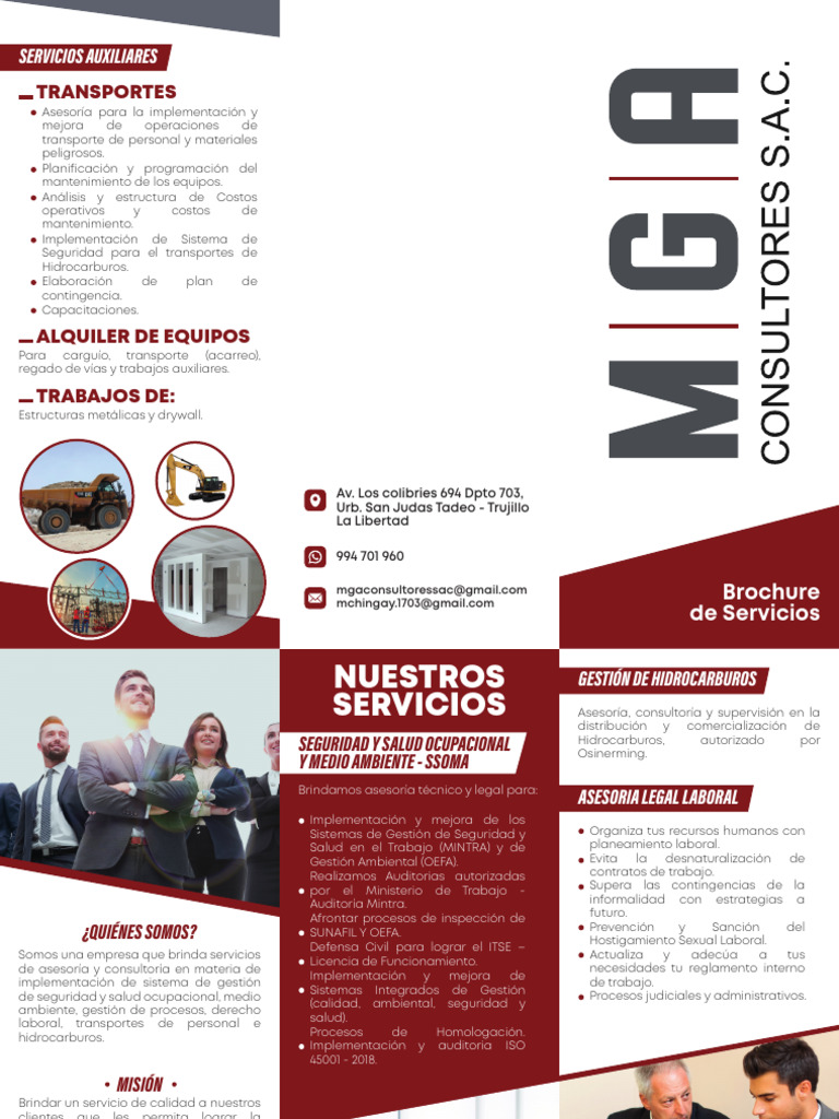 MGA CONSULTORES - Brochure de Servicios | PDF
