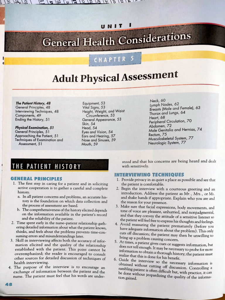 Physical Assessment | PDF