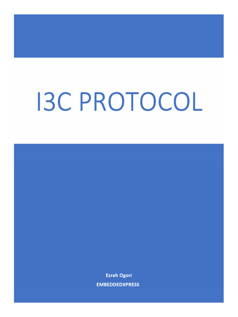 Fundamentals of I3C Protocol 1702799759 | PDF | Manufactured Goods | Internet Protocols