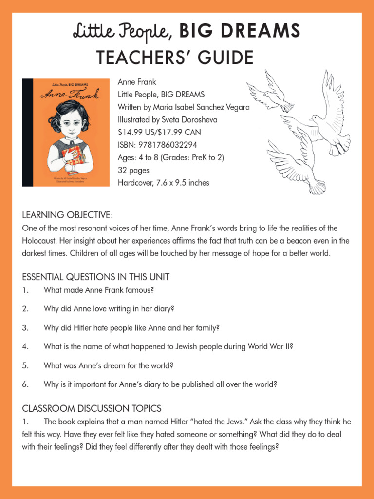 Anne Frank Teachers Guide 97817860322944018 | PDF | Anne Frank | Cognition