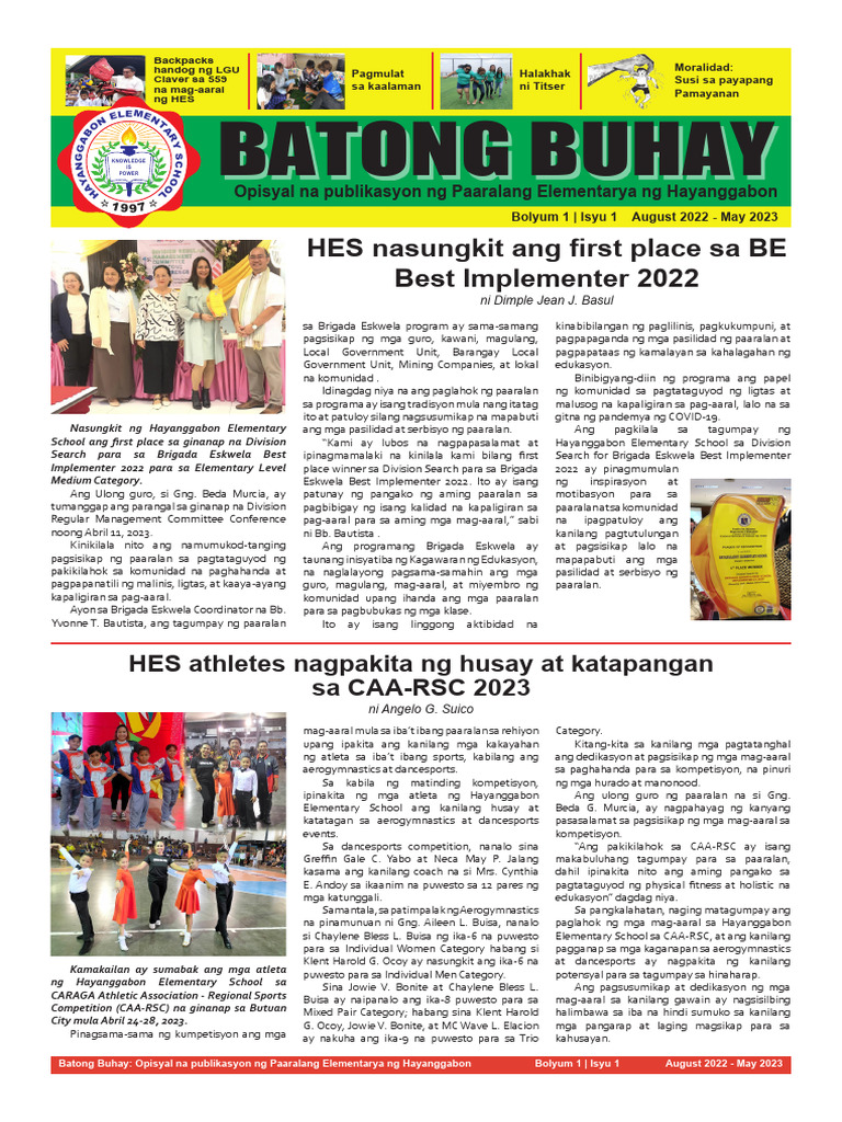 BATONG-BUHAY Newsletter FINAL-EDITED | PDF