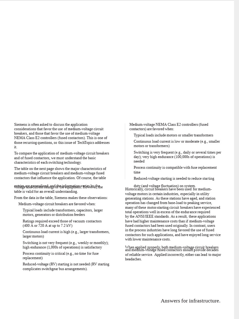 Differenc Between Vacuum Circuit Breaker Vacuum Contactor | PDF ...