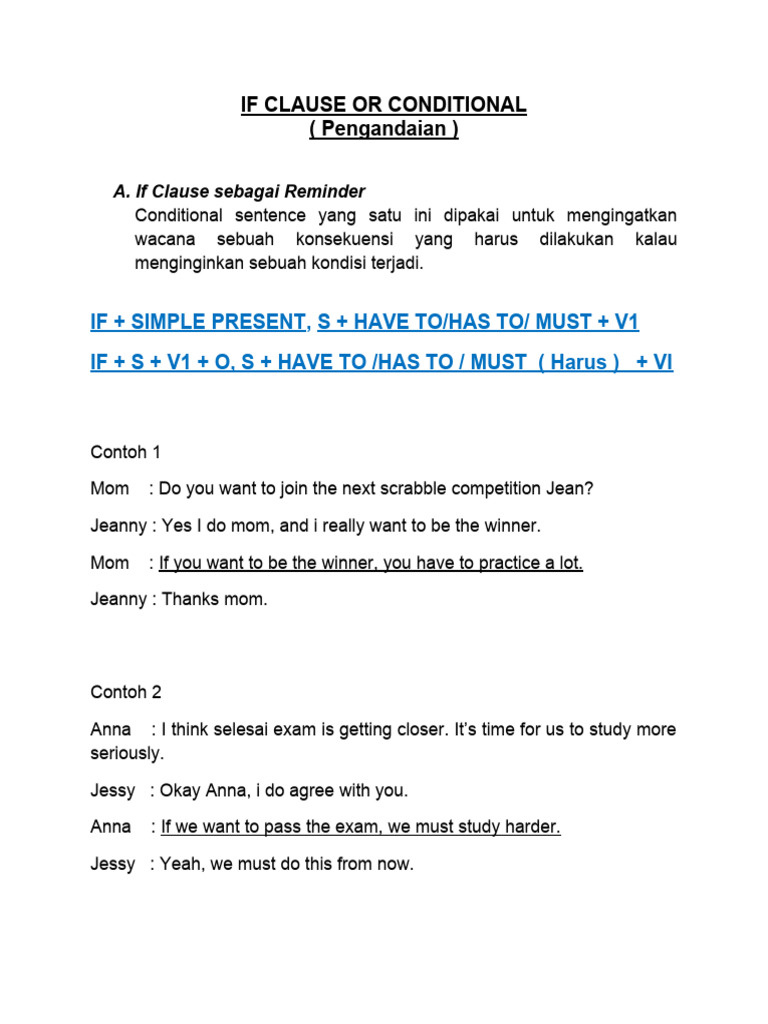 Materi 1 Conditional | PDF