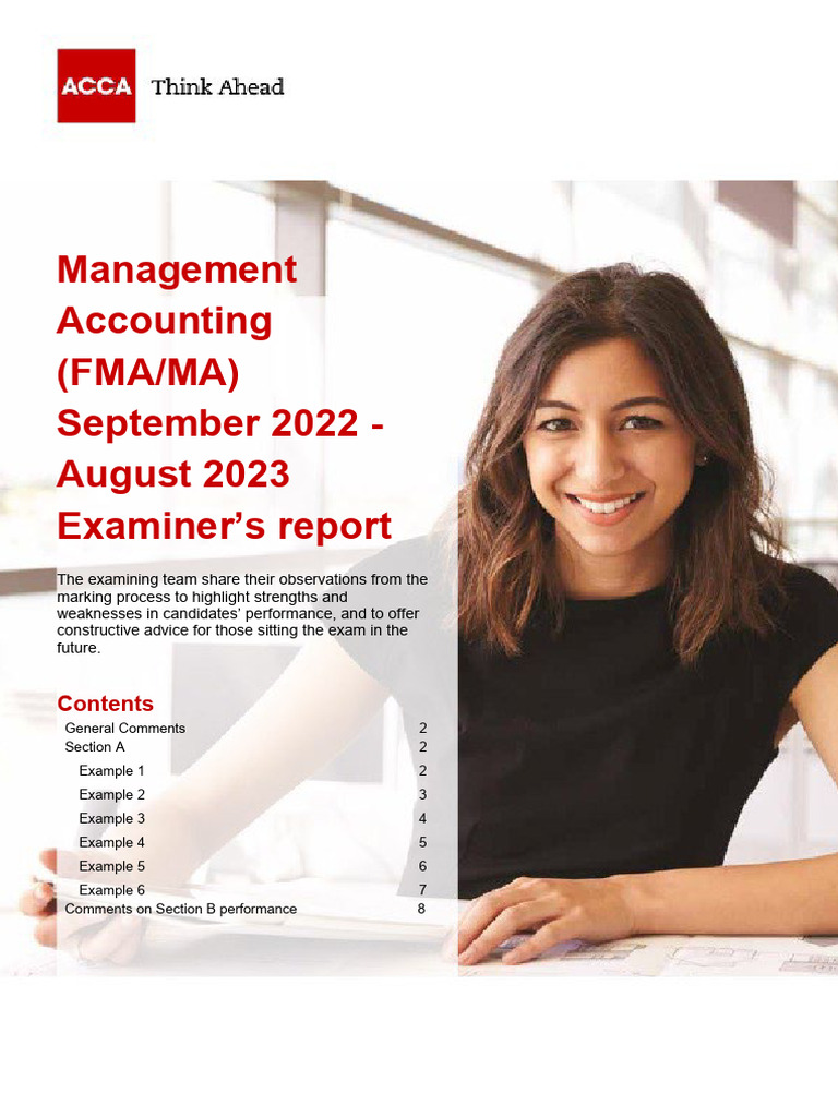 FMA - Ma S22-A23 Examiner's Report | PDF | Technology & Engineering