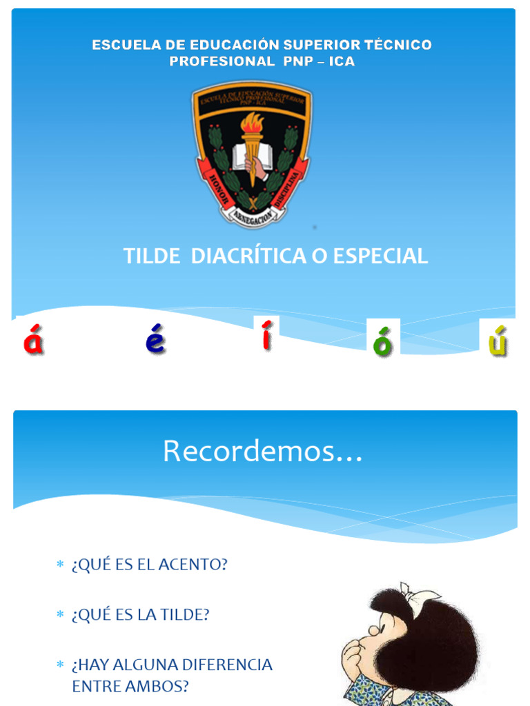 Tilde Diacrítica: Uso y Reglas | PDF | Lingüística | Morfología Lingüística