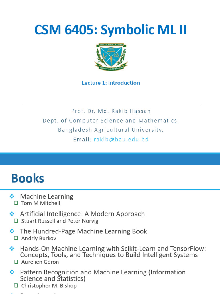 Lecture 1 Intro | PDF