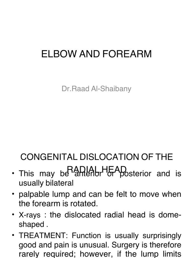 Forearm Lump: Causes and Treatments | PDF | Science & Mathematics