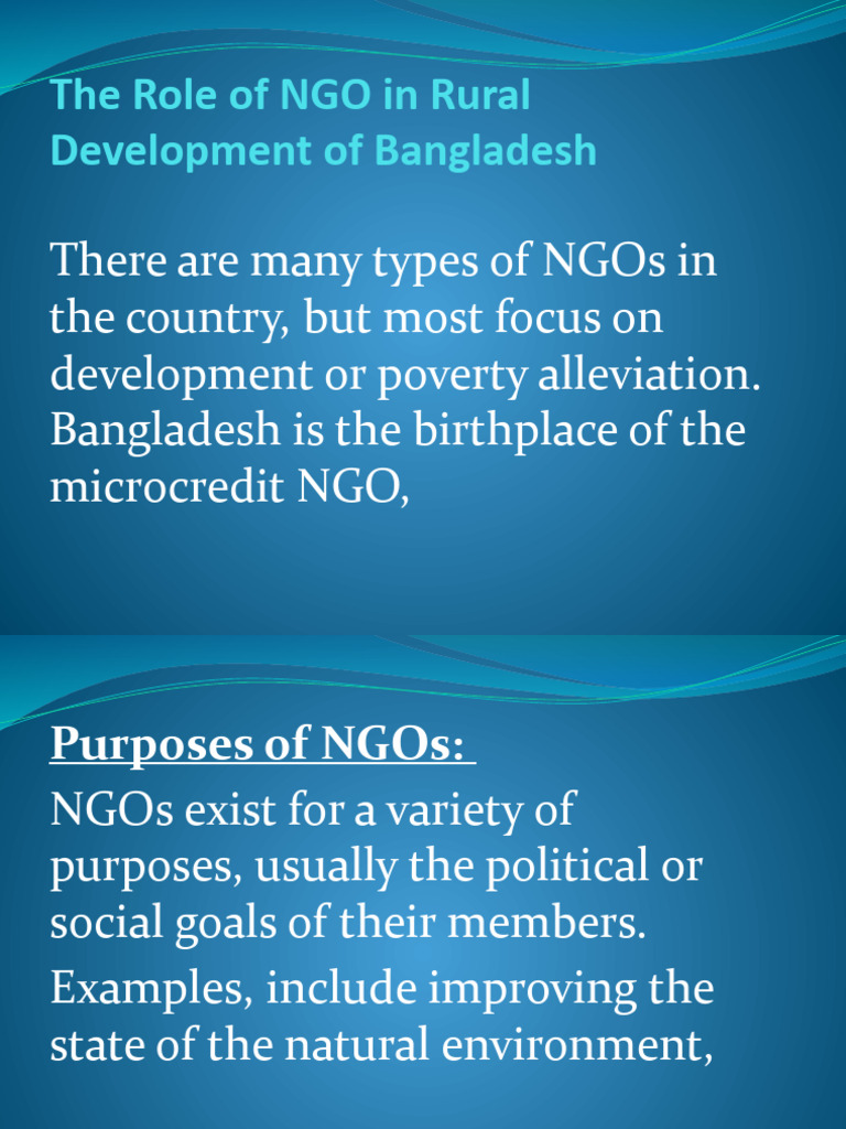 The Role of NGO in Rural Development of | PDF