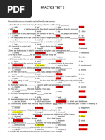 Entrance Exam Practice Test 1 KEY - Grade 9 | PDF | Language Arts ...