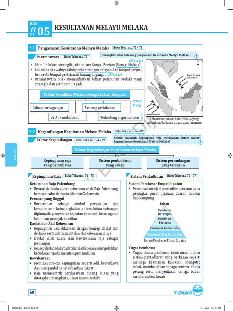 OMG 5 Sejarah TG 2 - Bab 05 | PDF