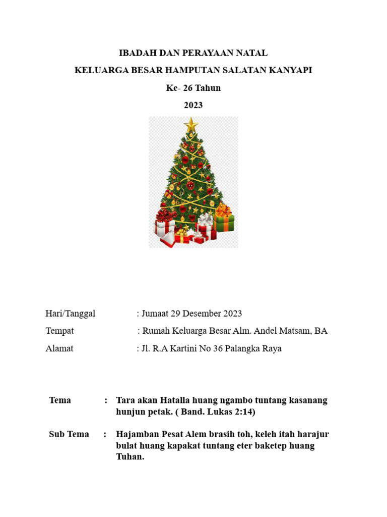 RANCANGAN LITURGI SALATAN KANYAPI Fix | PDF