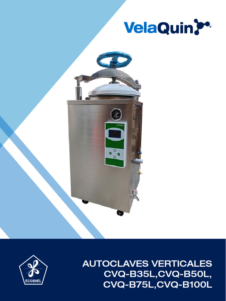 Autoclaves Verticales CVQ-B35L y CVQ-B50L | PDF