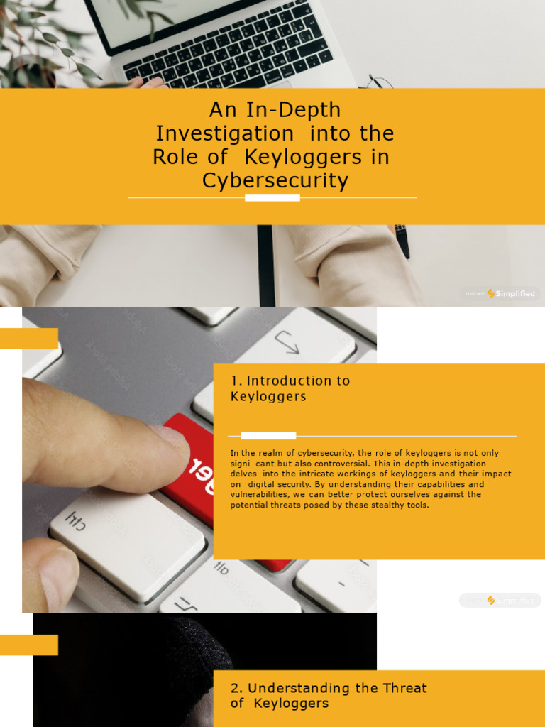 An in Depth Investigation Into The Role of Keyloggers in Cybersecurity | PDF