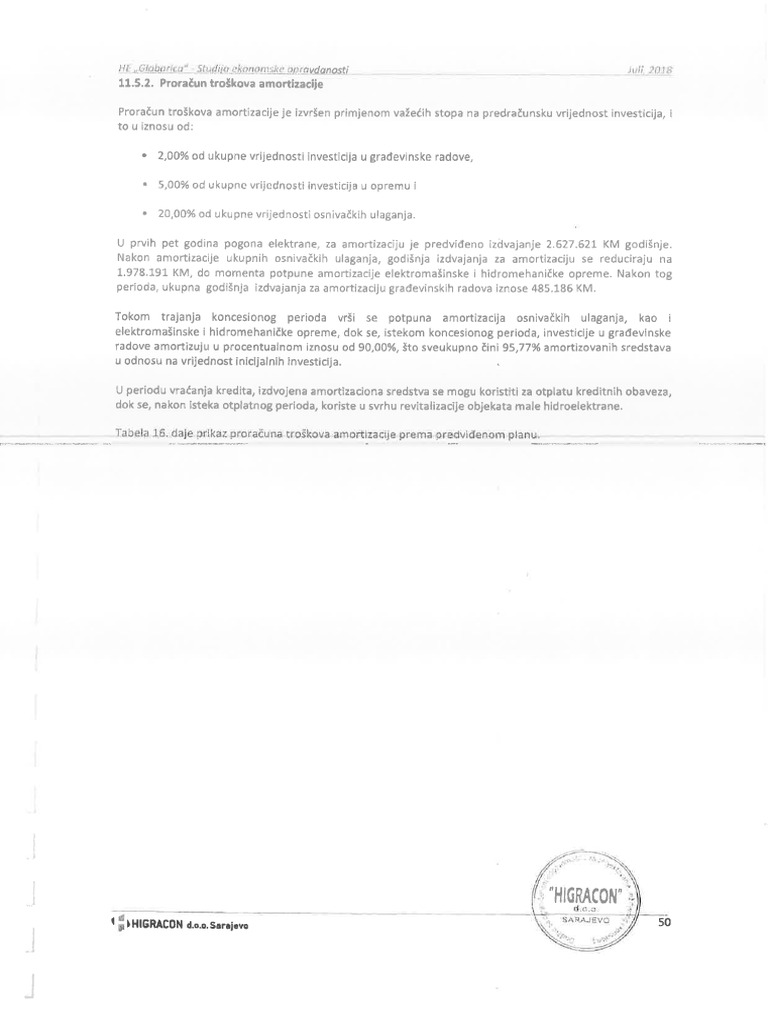 Amortizacija Primjer 1 | PDF