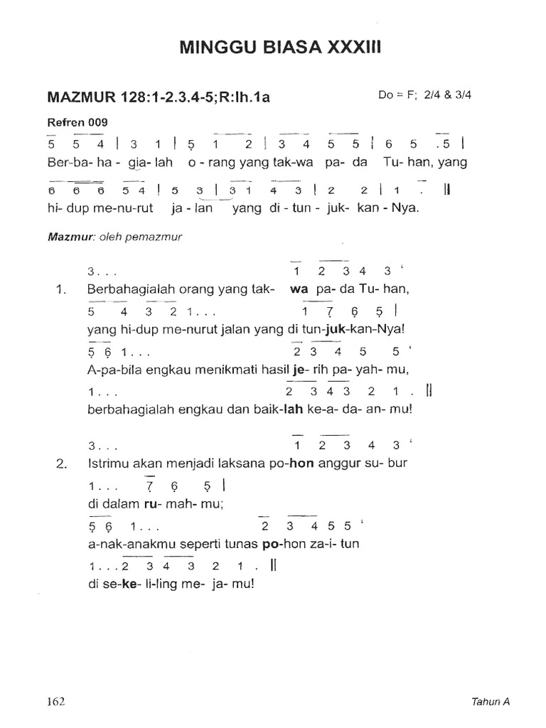 MT BPI - Minggu Biasa XXXIII Th A (hal 162-163) | PDF MT BPI - Minggu Biasa XXXIII Th A (hal 162-163) | PDF